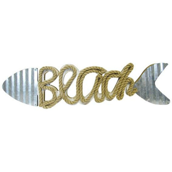 Beach fish sign – Molly and me